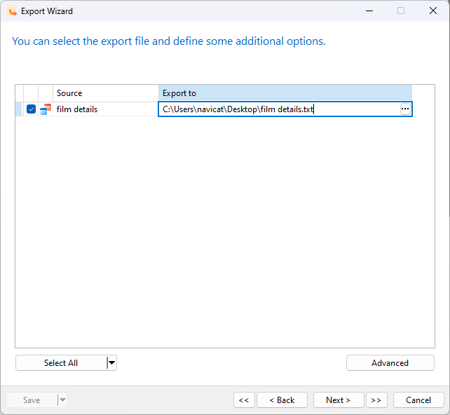 Can I set a schedule for exporting query results? – Navicat